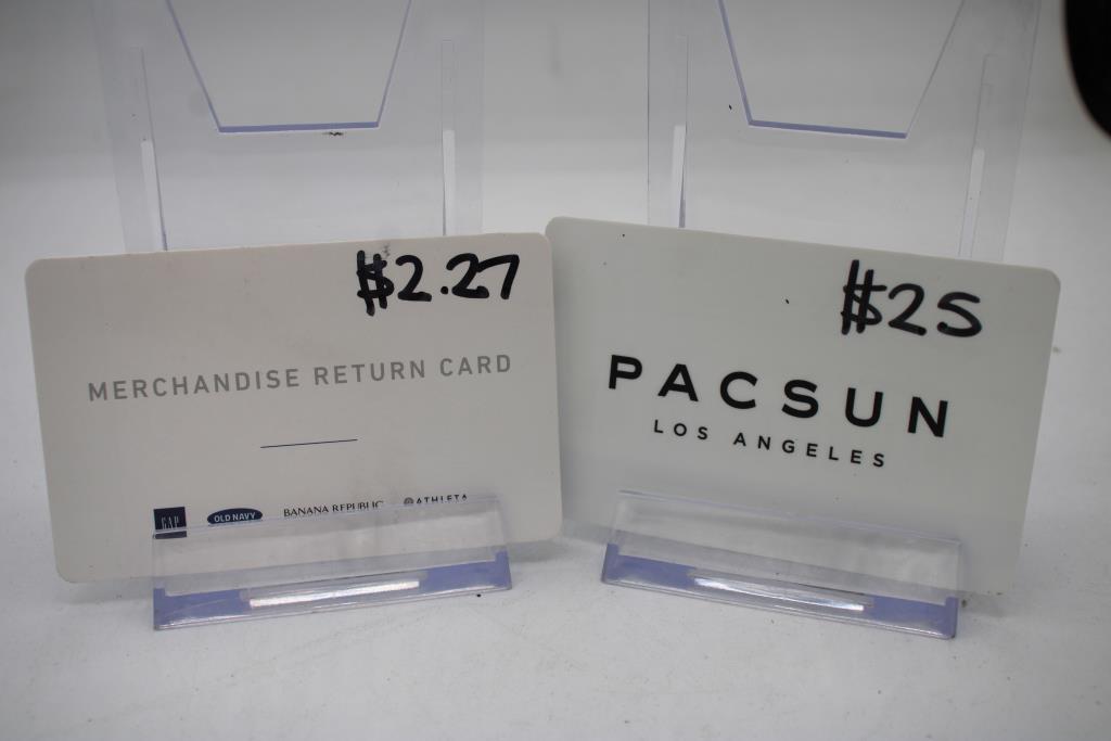Pacsun And Merchandise Return Card Gift Card | Property Room