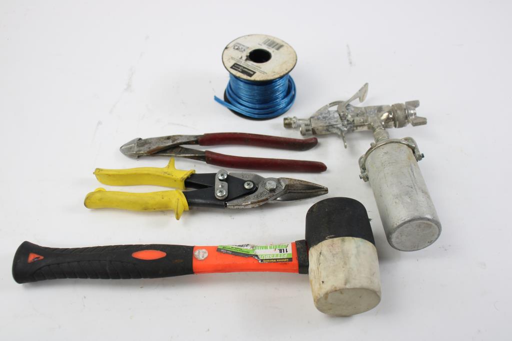 Paint Gun, Mallet, Ratchets And More 6+ Pieces | Property Room