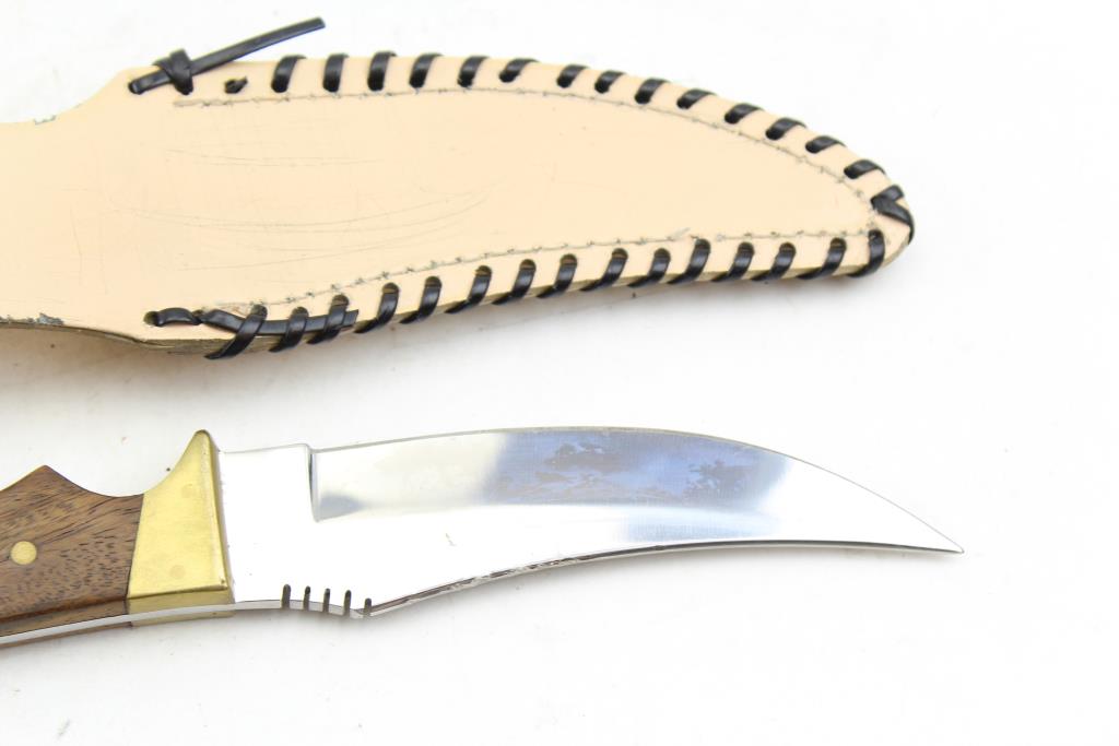 Pakistan Fixed Blade Knife And Sheath | Property Room