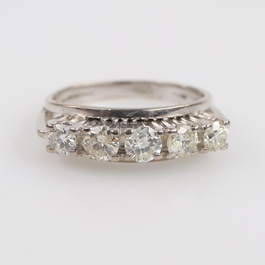 Palladium Silver Alloy Gold Plated Diamond Ring | Property Room