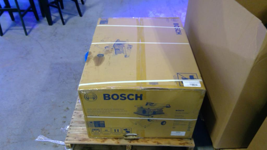 Pallet Of Bosch Jobsite Tablesaw | Property Room