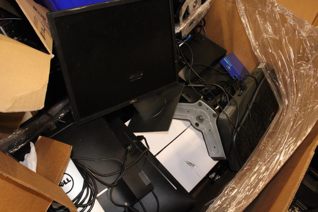 Pallet Of Computer Monitors And More, 10+ Pieces | Property Room