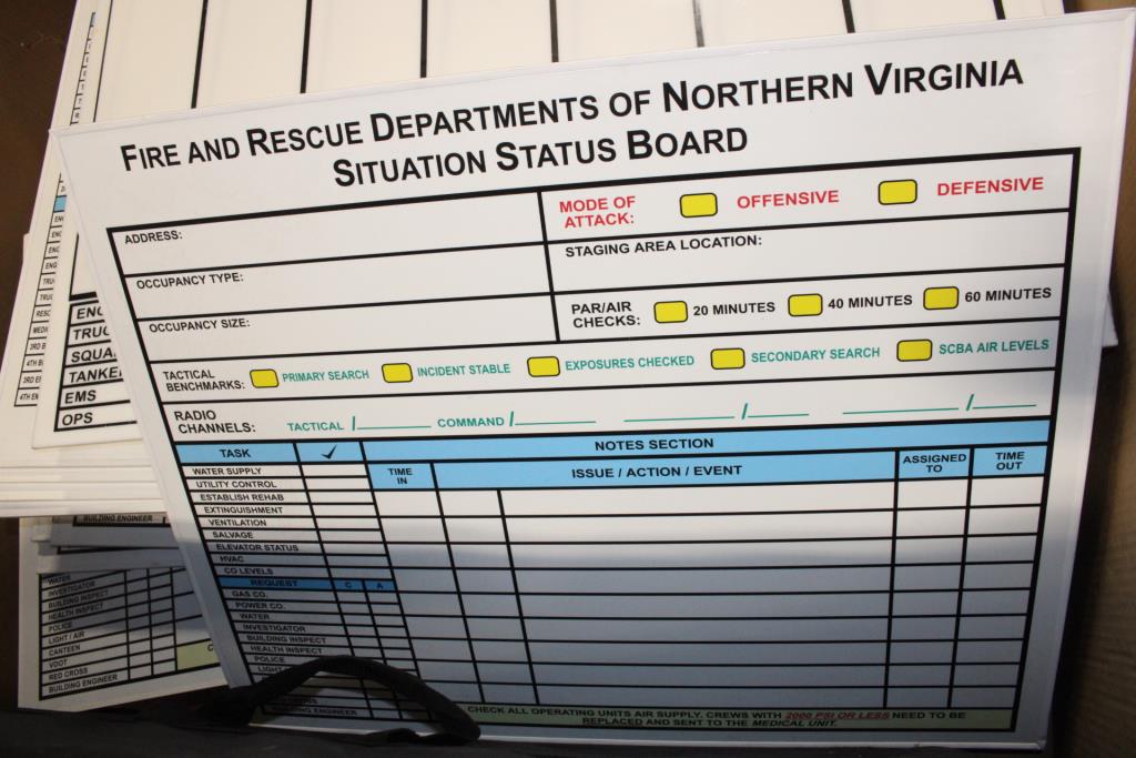 Pallet Of Fire Department Situation Status Boards, 20+ Pieces ...