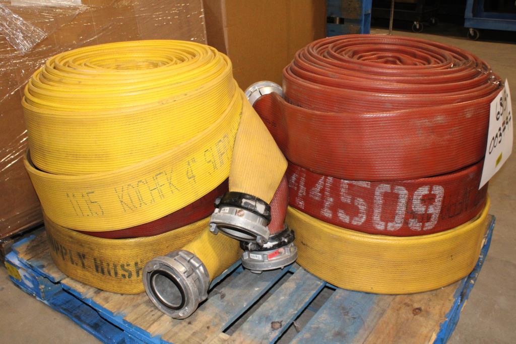 Pallet Of Fire Hoses 4 Pieces | Property Room