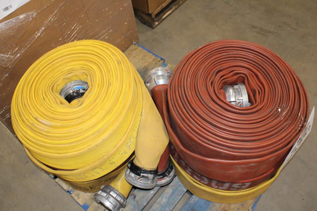 Pallet Of Fire Hoses 4 Pieces | Property Room