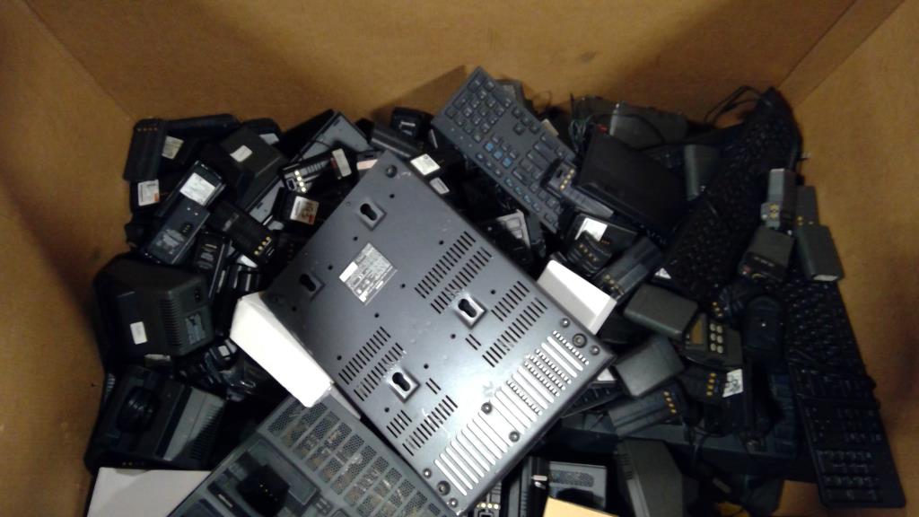 Pallet Of Keyboards And Radios, 20+ Pieces | Property Room