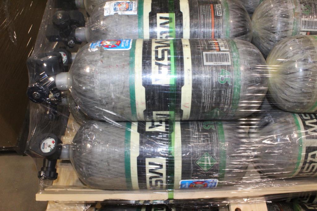 Pallet Of MSA SCBA Tanks, 20+ Pieces | Property Room