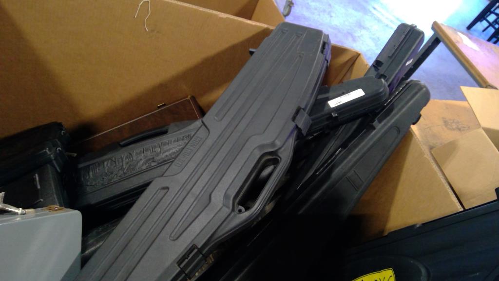 Pallet Of Rifle And Hand Gun Cases, 10+ Pieces | Property Room