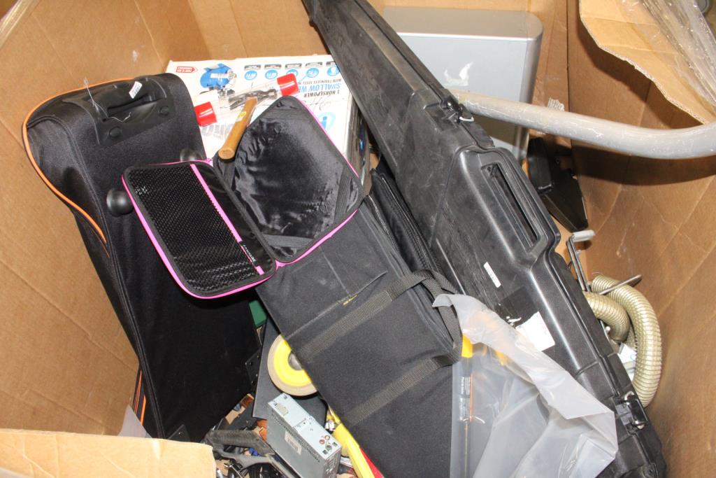 Pallet Of Rifle Cases, Crowbar, Well Pump And More Items 6+ Pieces ...