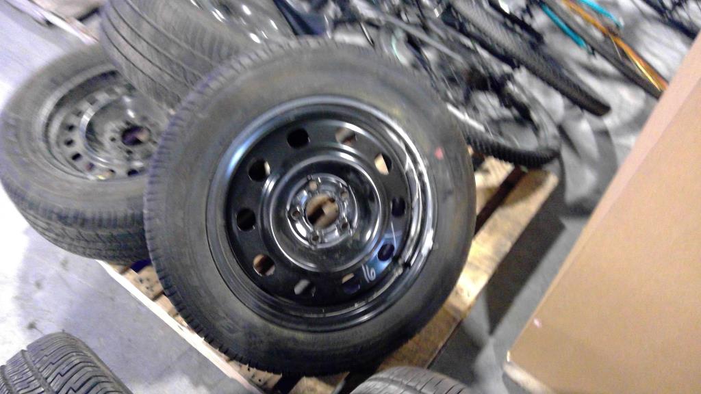 Pallet Of Steel Rims, 16" And 17", 6 Pieces | Property Room