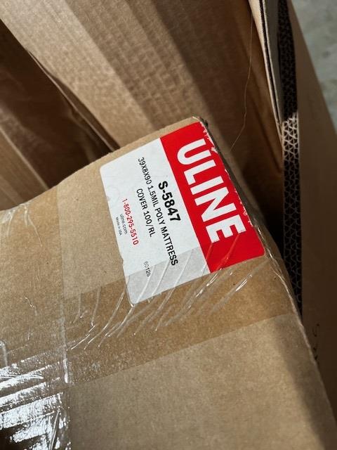 Pallet Of Uline Poly Mattress Cover | Property Room