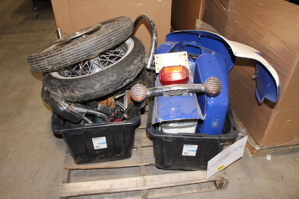 Pallet Of Used Motorcycle Parts, 10+ Pieces | Property Room