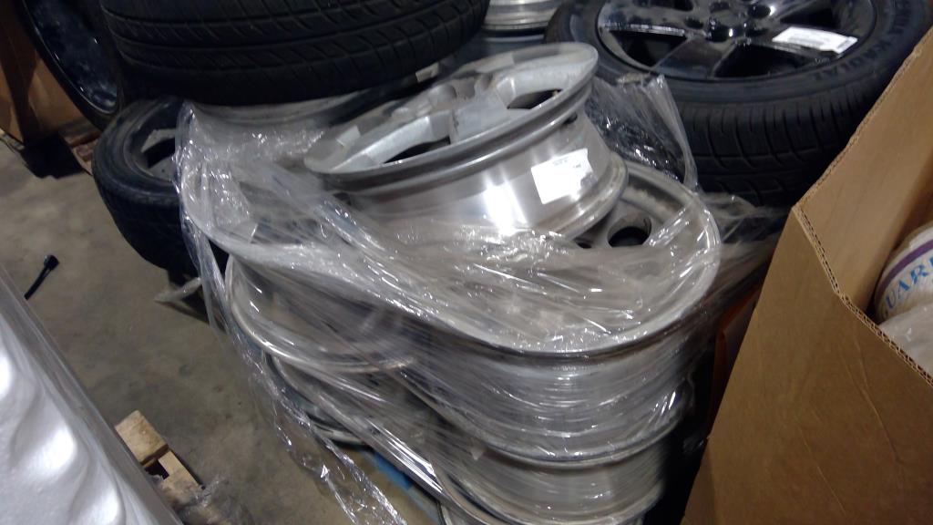 Pallet With Assorted Rims & Tires, 10+ Pieces | Property Room