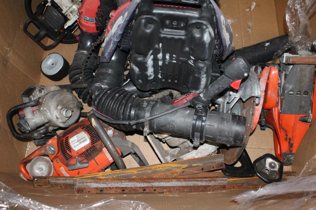 Pallet With Backpack Blowers, Chainsaws & More, 5+ Pieces | Property Room