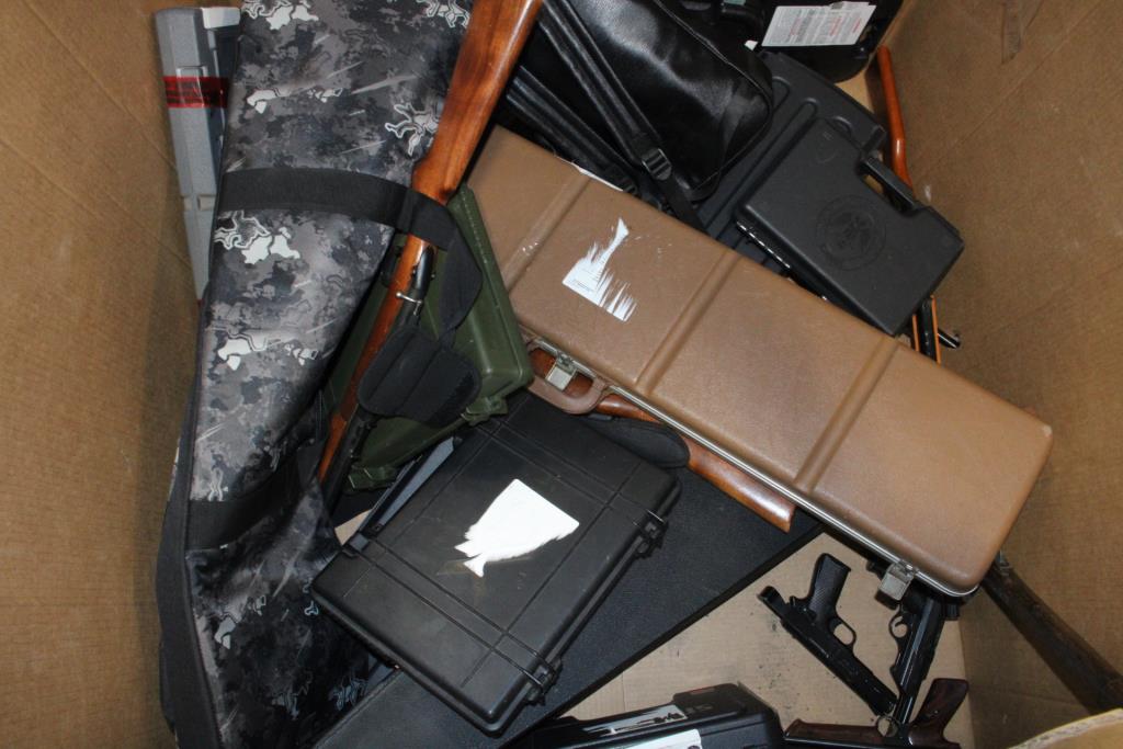 Pallet With BB Guns, Gun Cases & More, 10+ Pieces | Property Room