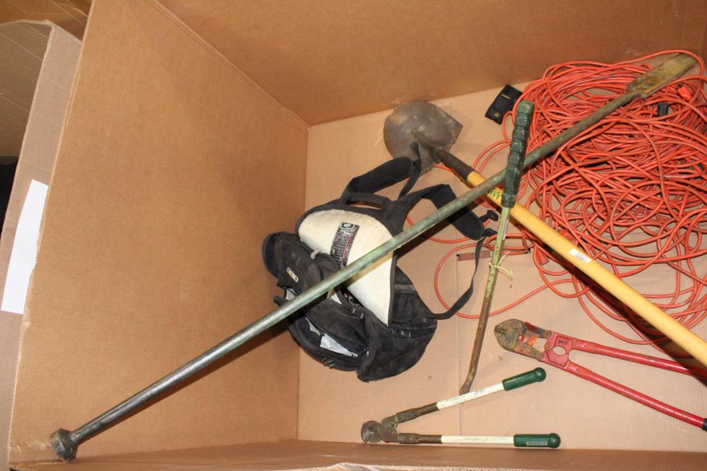 Pallet With Boltcutters, Extension Cord & More, 10+ Pieces | Property Room