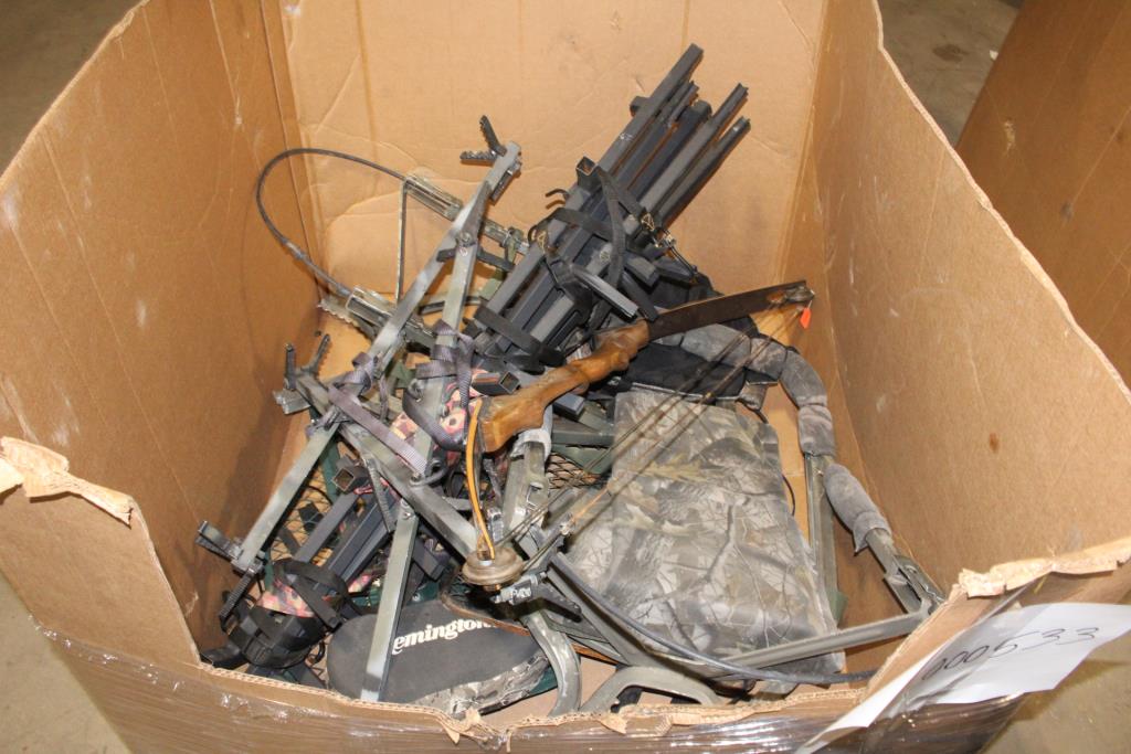 Pallet With Bow & Hunting Equipment, 5+ Pieces | Property Room