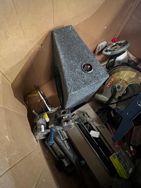 Pallet With Car Speaker, Tools, And More | Property Room