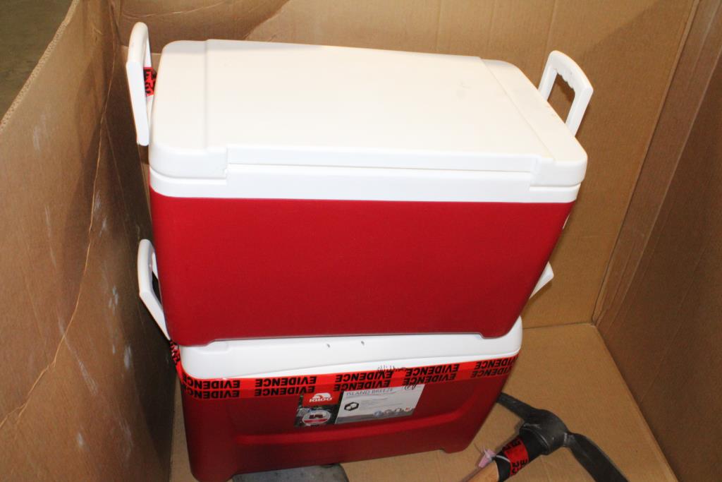 Pallet With Coolers, Tools & More, 10+ Pieces | Property Room