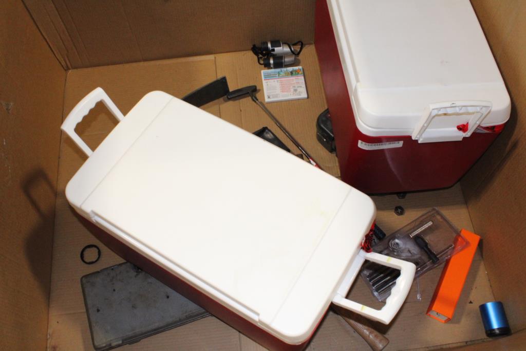 Pallet With Coolers, Tools & More, 10+ Pieces | Property Room