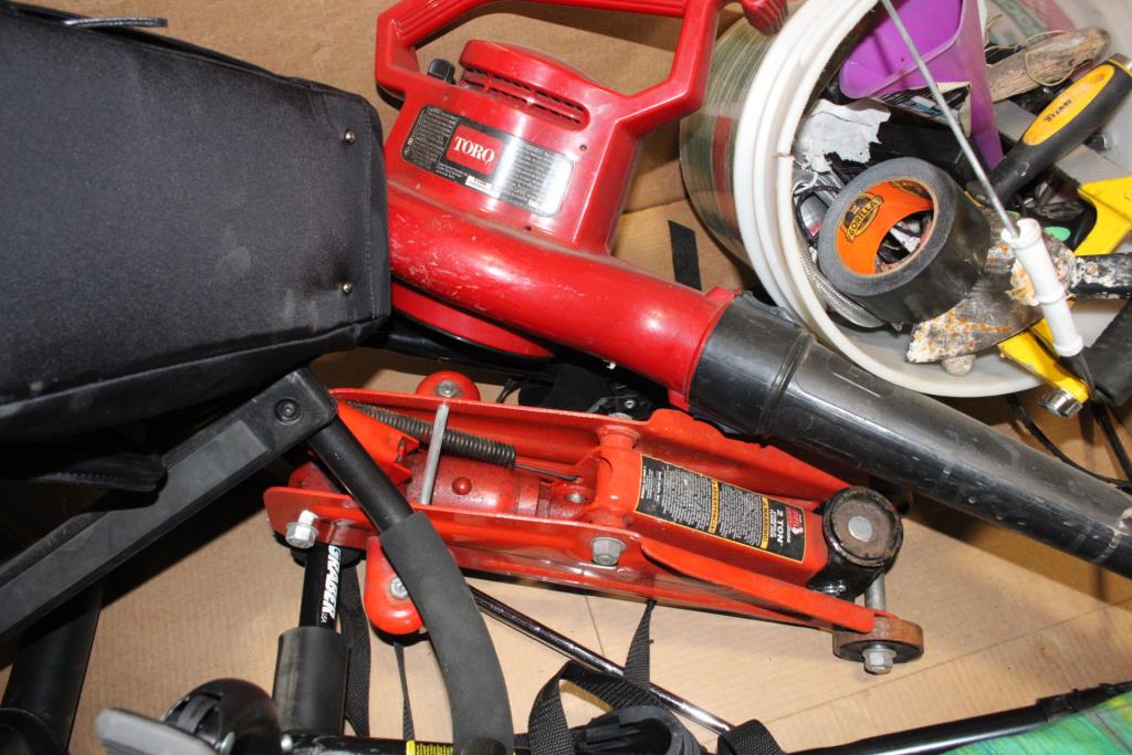 Pallet With Jack, Blower, Assorted Tools & More, 20+ Pieces | Property Room