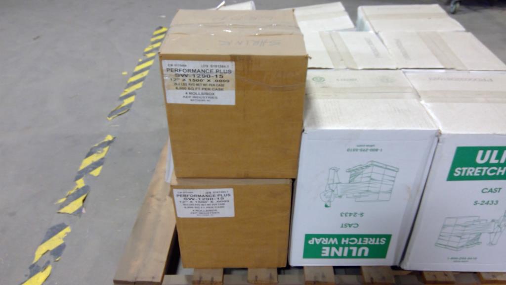 Pallet With Plastic Wrap, 10 Pieces | Property Room