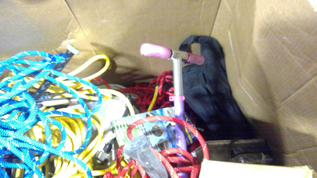 Pallet With Rope, Scooter, Ballasts & More, 10+ Pieces | Property Room