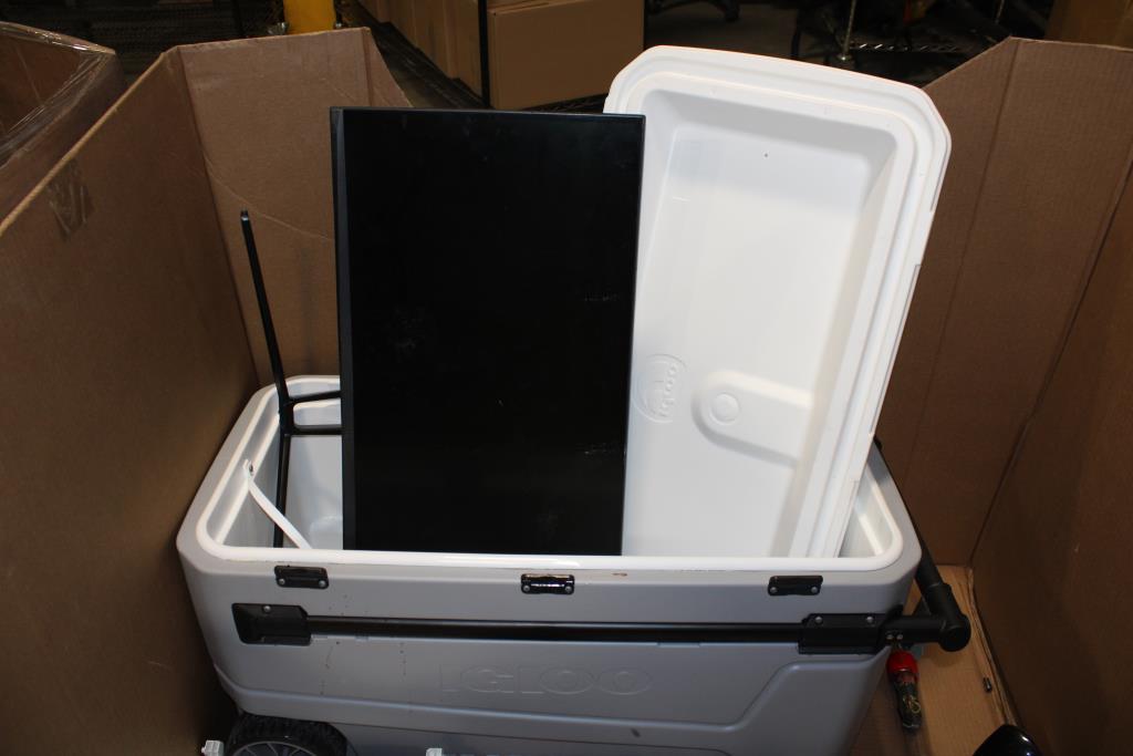 Pallet With Scanner, Cooler & More, 10+ Pieces | Property Room
