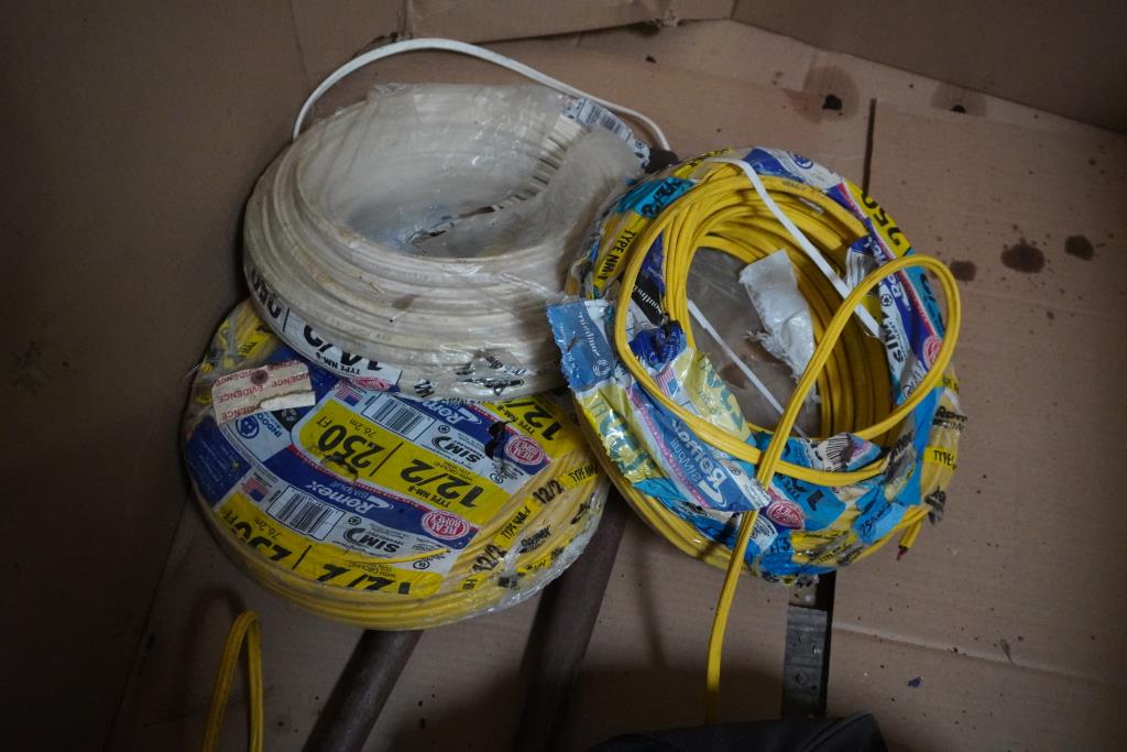 Pallet With Smudge Pots, Copper Wire And More | Property Room