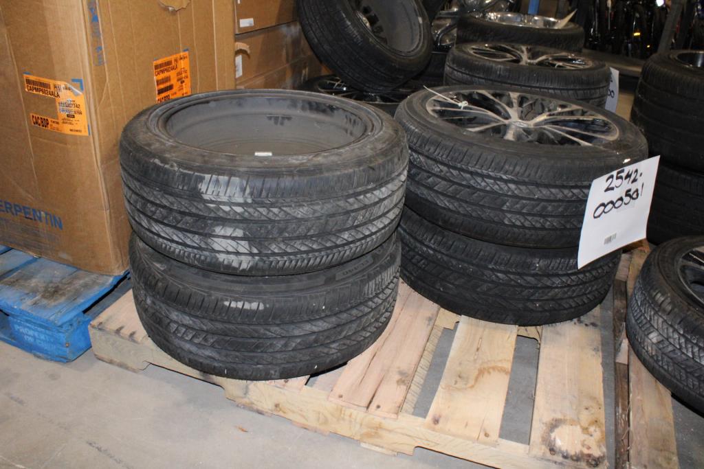 Pallet With Toyota Rims With Tires, 4 Pieces | Property Room