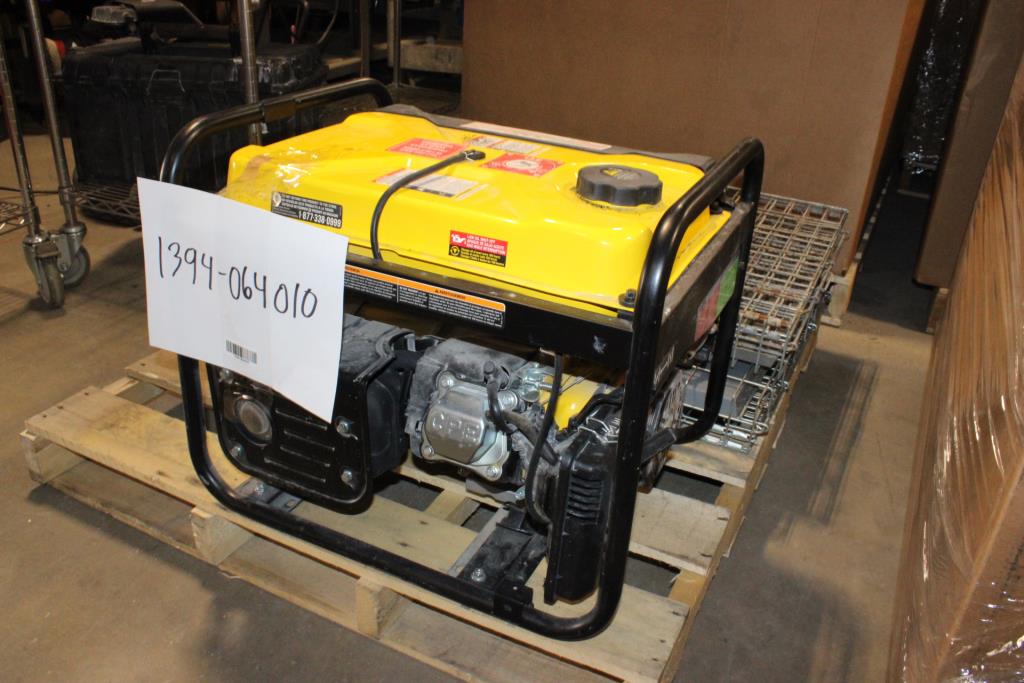 Pallet With Wire Caging & Champion 224cc Generator | Property Room