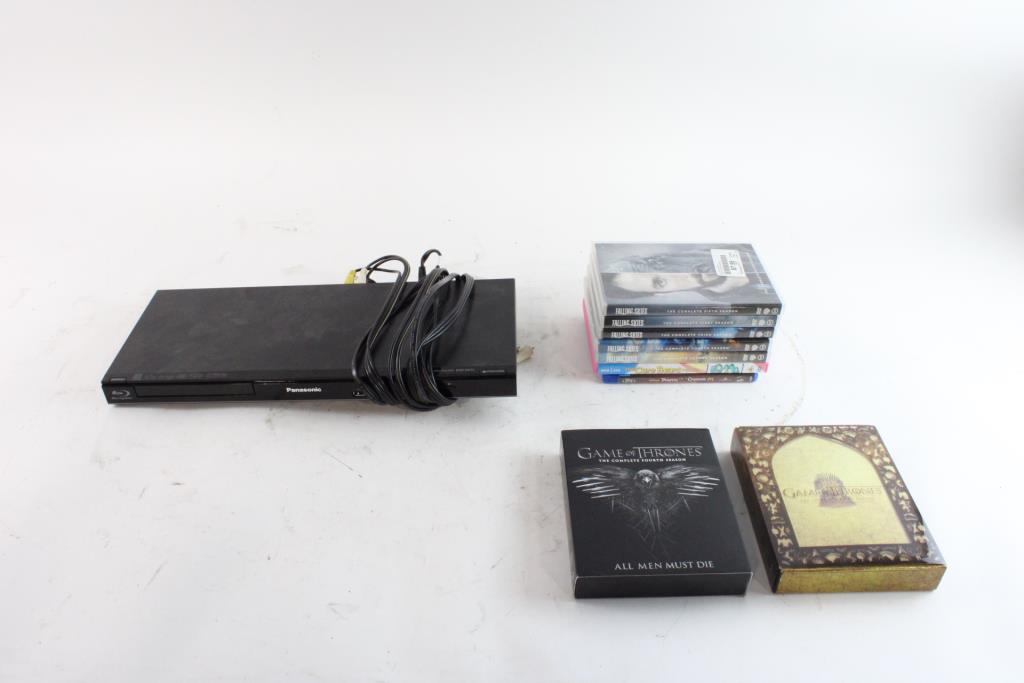 Panasonic Blu-Ray Disc/DVD Player With DVDs, 6+ Pieces | Property Room
