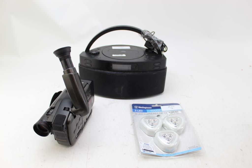 Panasonic Camcorder, Westington House Lights, Insignia Cd Player: 3 ...