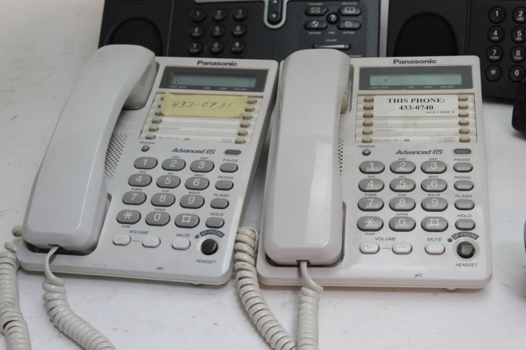 Panasonic, Cisco Phones 5 Pieces | Property Room