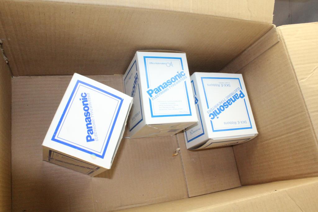 Panasonic Electrronic Typewriter Ribbon And More, 8 Pieces | Property Room