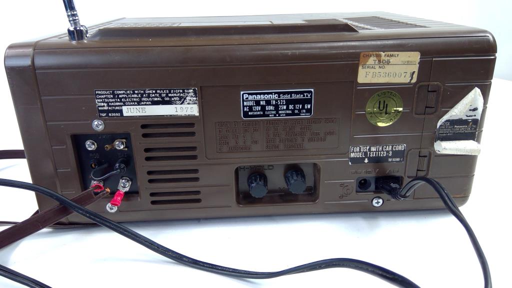 Panasonic Solid State Portable Television TR-525 | Property Room