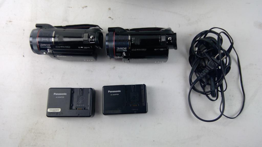 Panasonic Video Camera Lot, 2 Pieces | Property Room