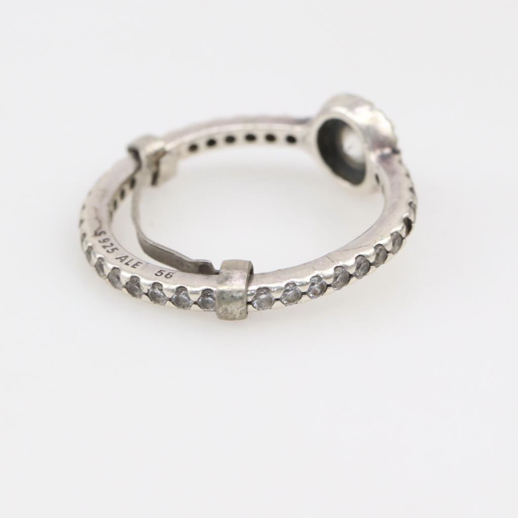 Pandora Classic Sparkle Halo Silver Ring | Property Room
