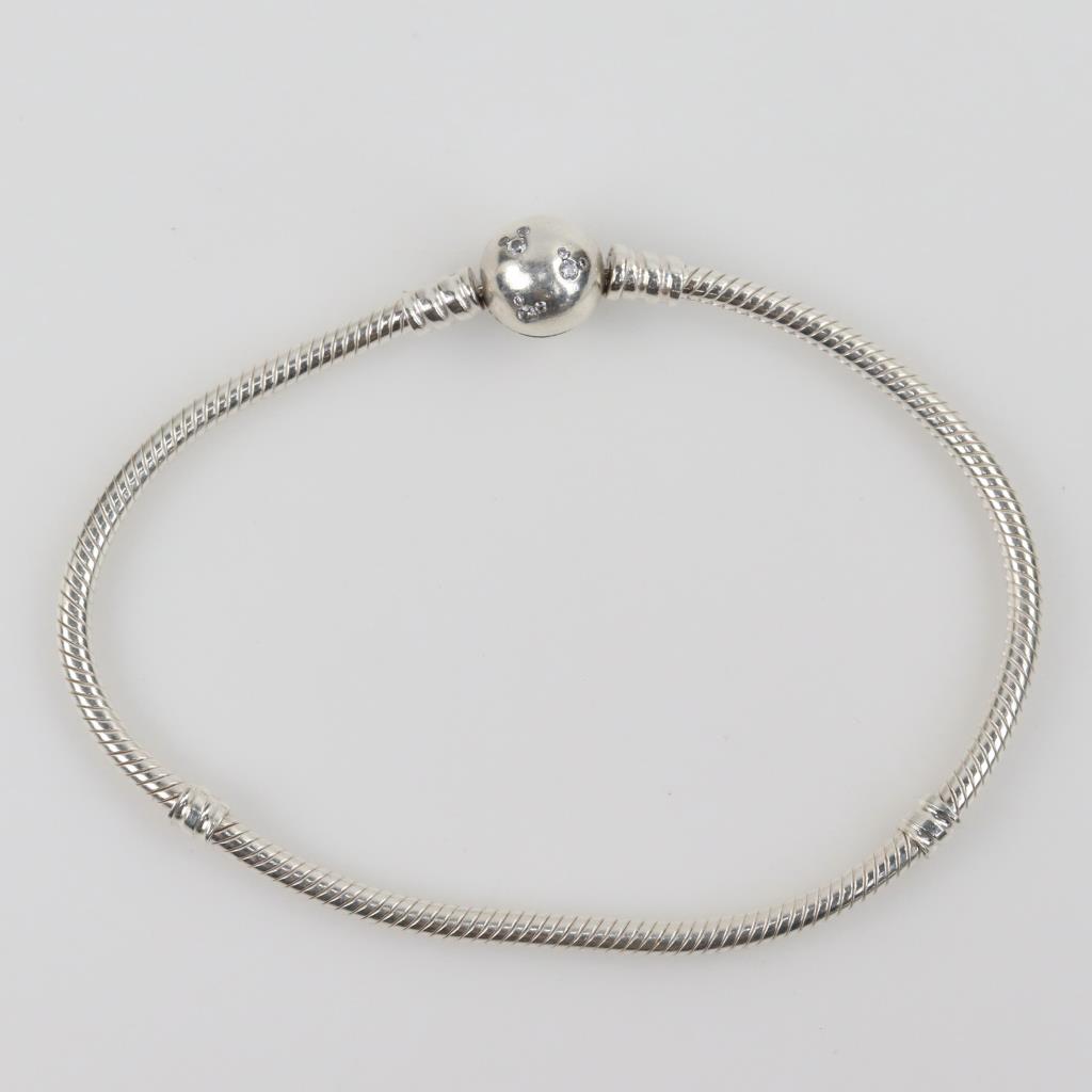 Pandora Disney Sterling Silver Sparkling Mickey Mouse Bracelet ...