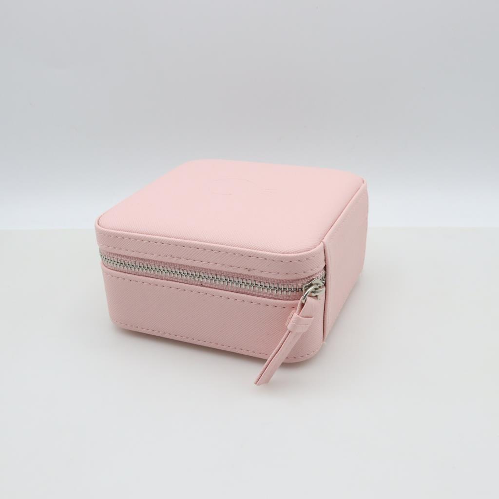 Pandora Pink Square Zippered Travel Jewelry Box | Property Room