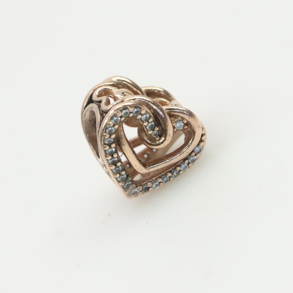 Pandora Rose GP Sparkling Entwined Hearts Charm | Property Room