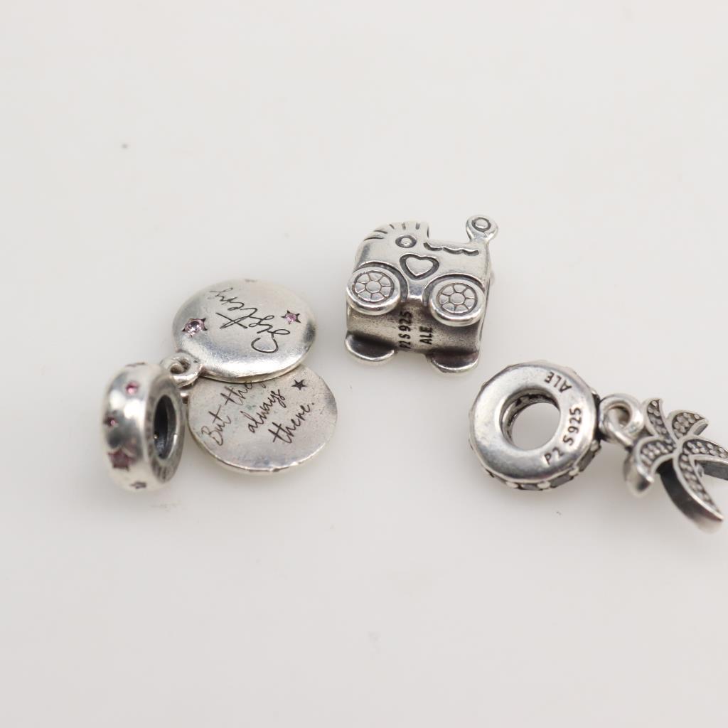Pandora Silver Charms, 3 Pieces | Property Room