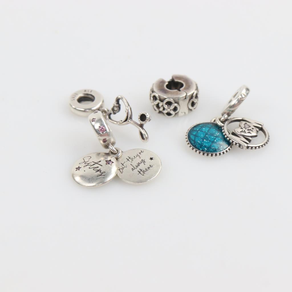 Pandora Silver Charms, 4 Pieces | Property Room
