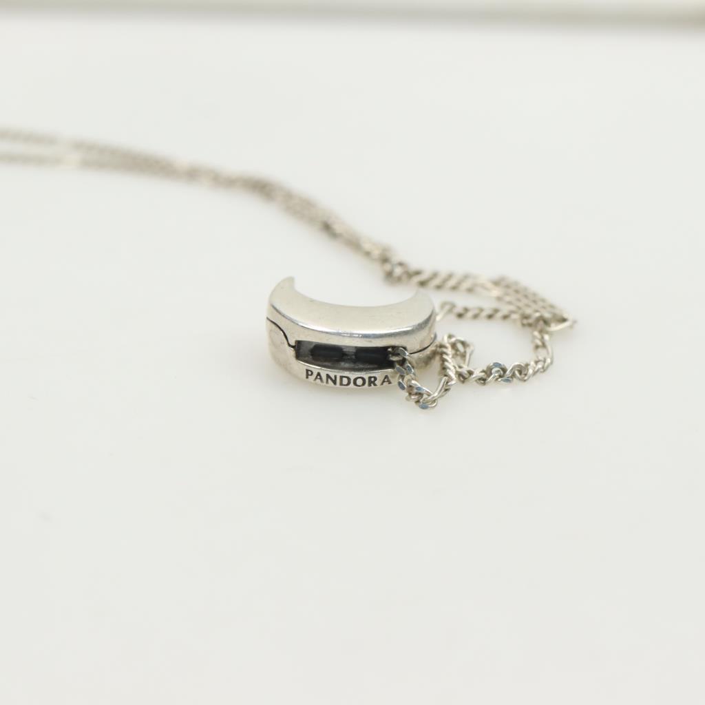 Pandora Silver Crescent Moon Necklace | Property Room