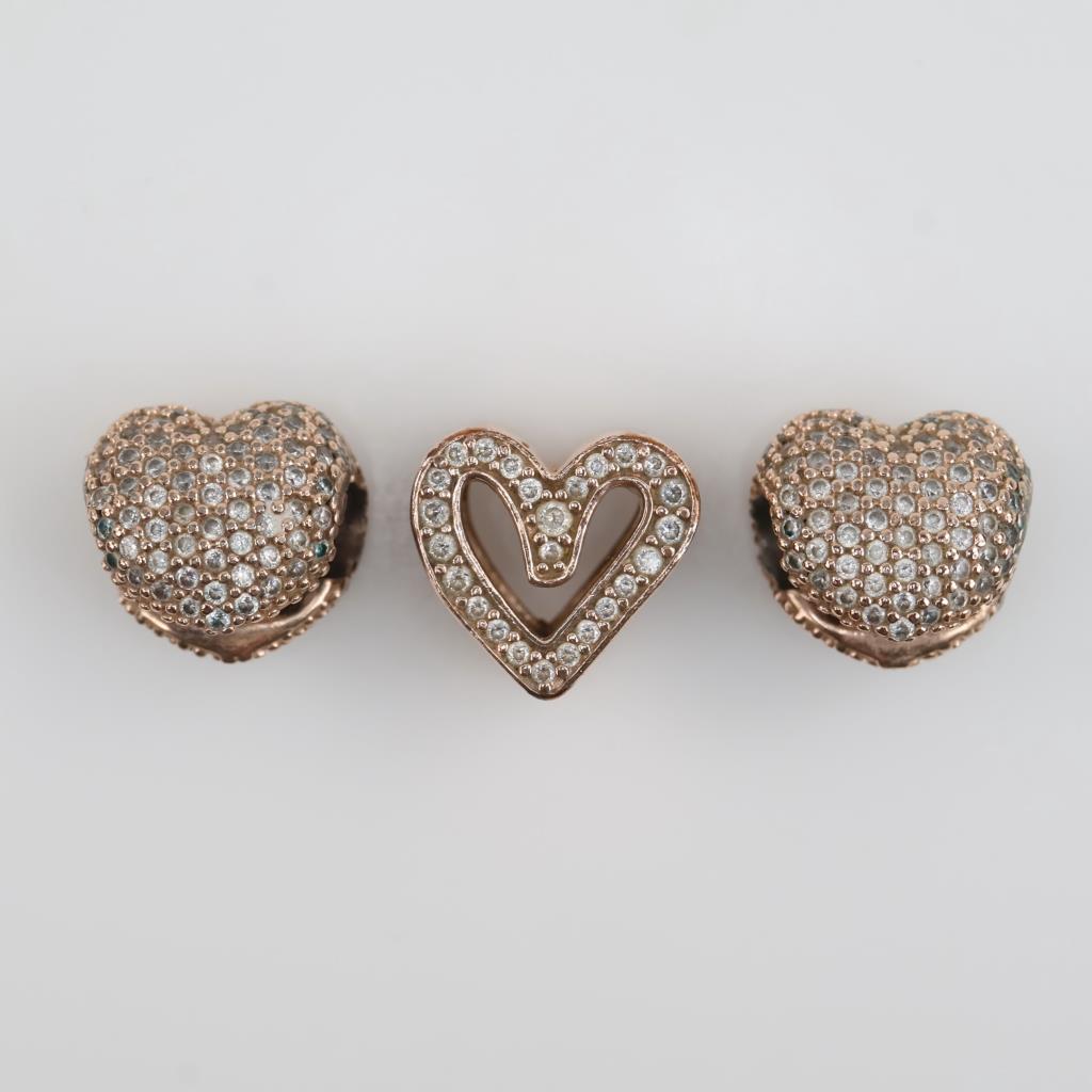 Pandora Silver GP Charms, 3 Pieces | Property Room