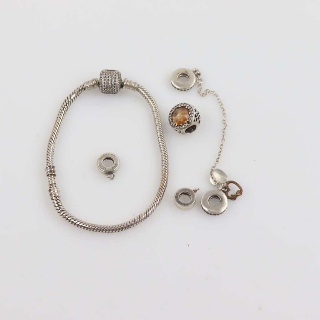 Pandora Silver Jewelry, 5 Pieces | Property Room