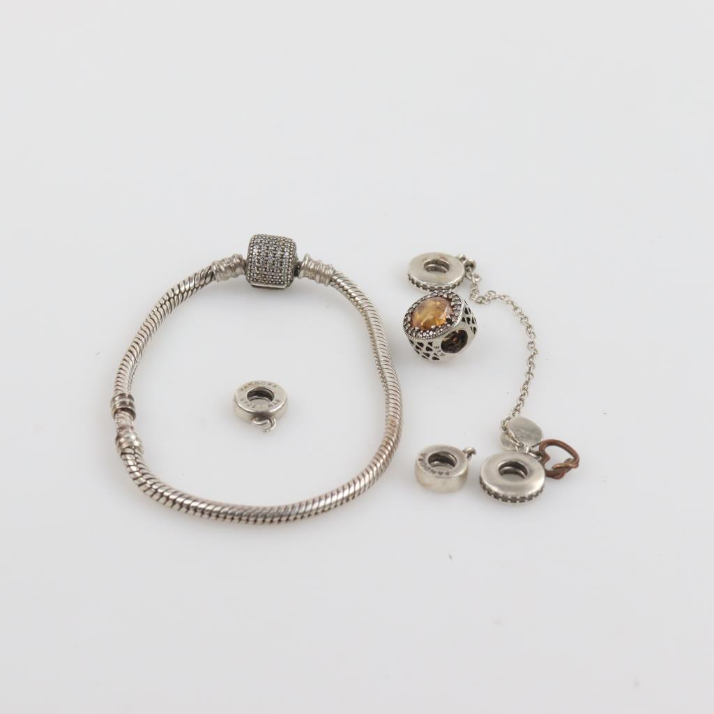 Pandora Silver Jewelry, 5 Pieces | Property Room