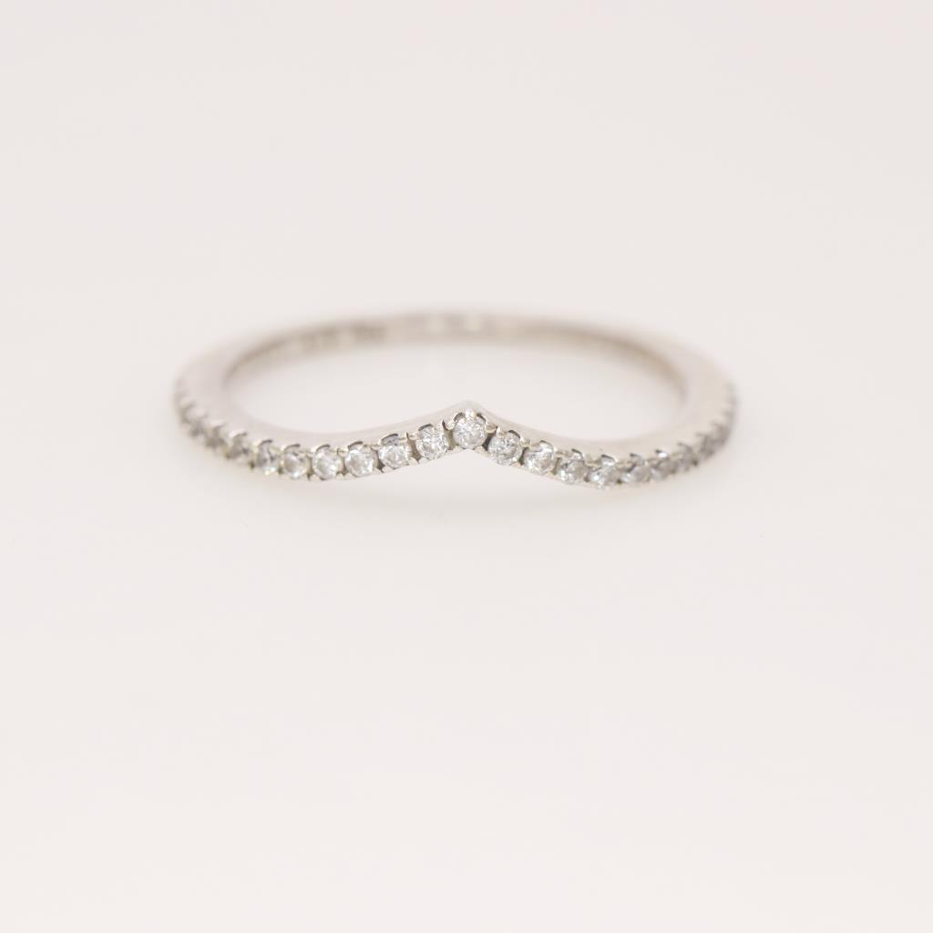 Pandora Sparkling Wishbone Stackable Ring | Property Room