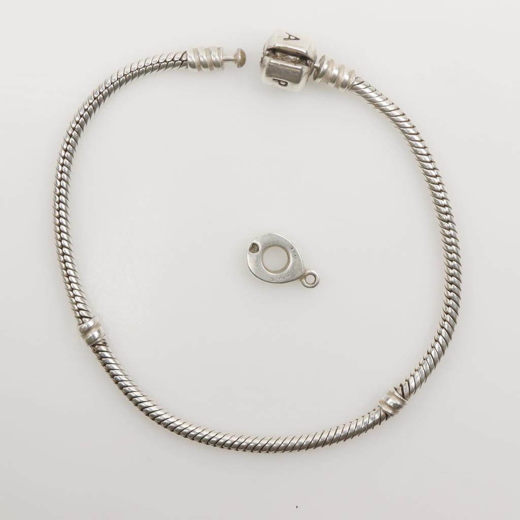 Pandora Sterling Silver Bracelet With Charm | Property Room
