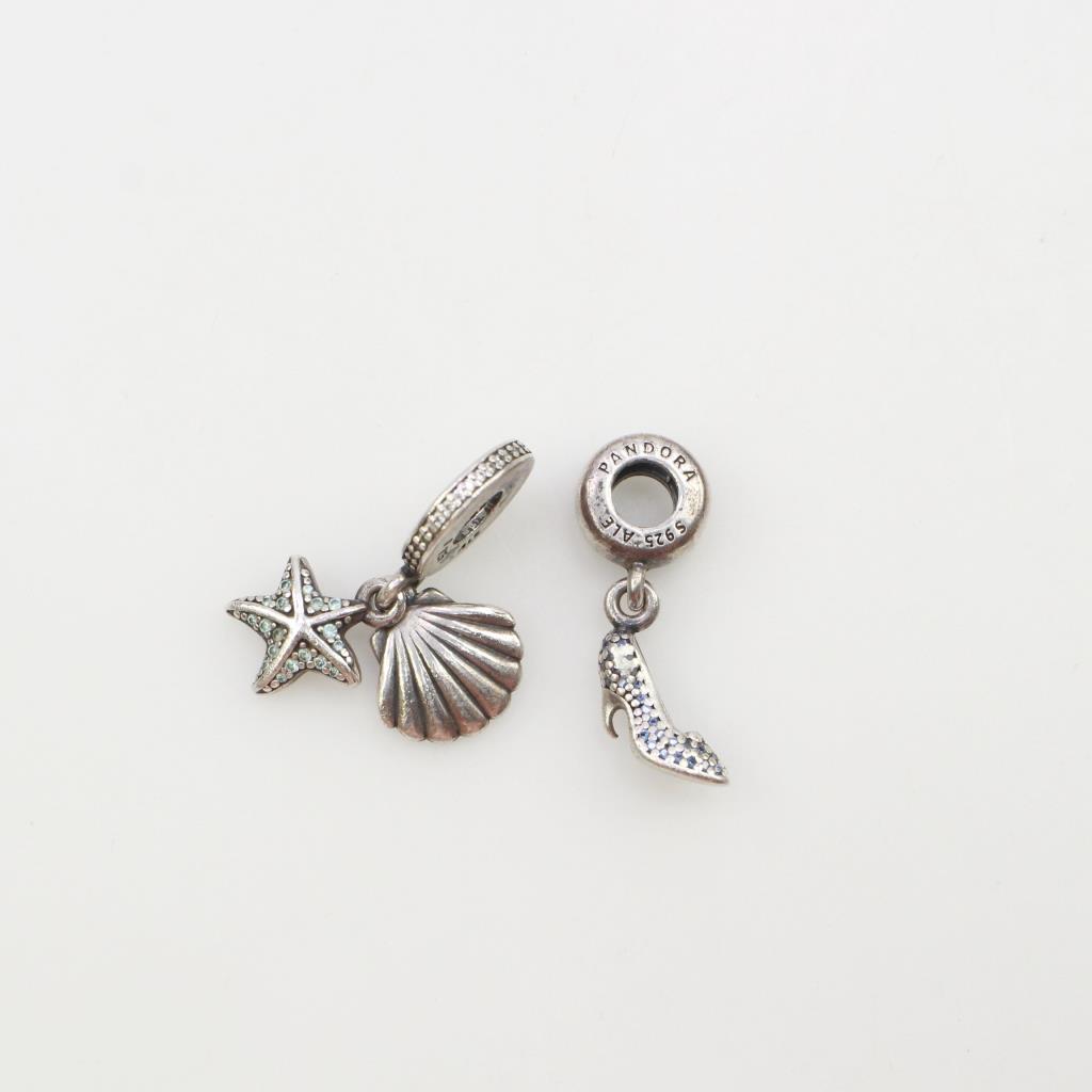 Pandora Sterling Silver Charm, 2 Pieces | Property Room